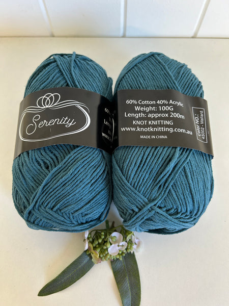 KK Serenity Cotton Yarn - Mallard – Knot Knitting