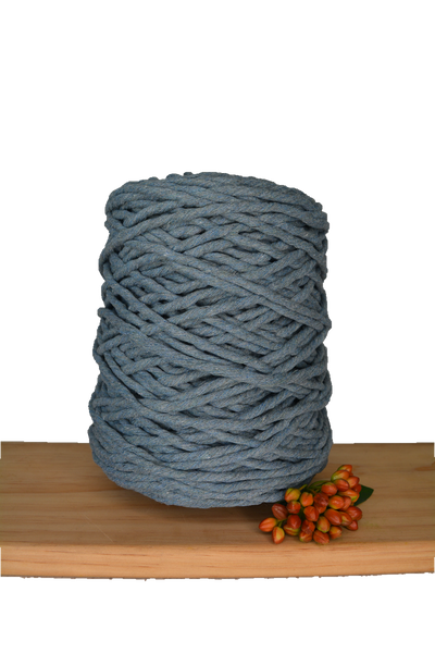 1kg Coloured 1ply Macrame Cotton String - 5mm - Storm Grey – Knot Knitting