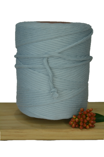 1kg 5mm 100% Pure Deluxe Macrame Cotton 1ply String - Pearl Blue – Knot ...