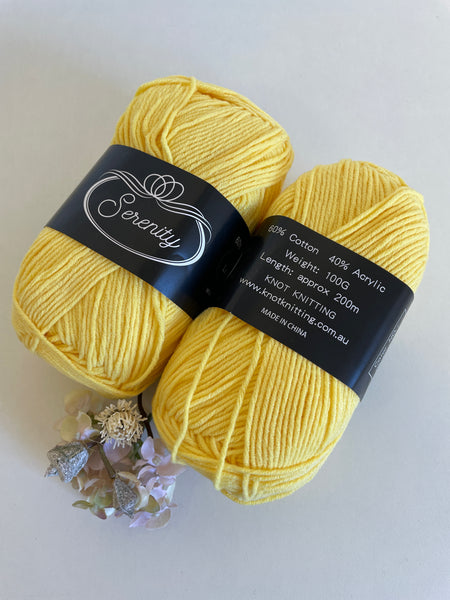 KK Serenity Cotton Yarn - Butter (5) – Knot Knitting