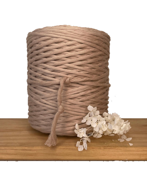 1kg 5mm 100% Pure Deluxe Macrame Cotton 1ply String - Linen – Knot Knitting